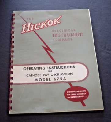 Manuals & Books - Vintage Hickok