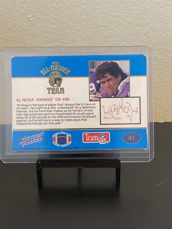 1993 Al Noga "The All Madden Team" - Minnesota Vikings | eBay
