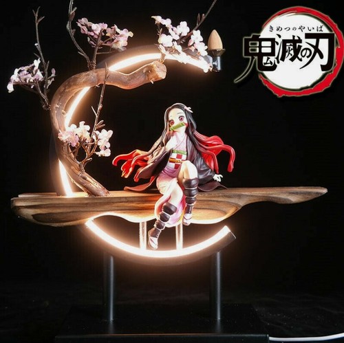 Animation Demon Slayer Kamado Nezuko LED Light Up Figure Decor Model ...