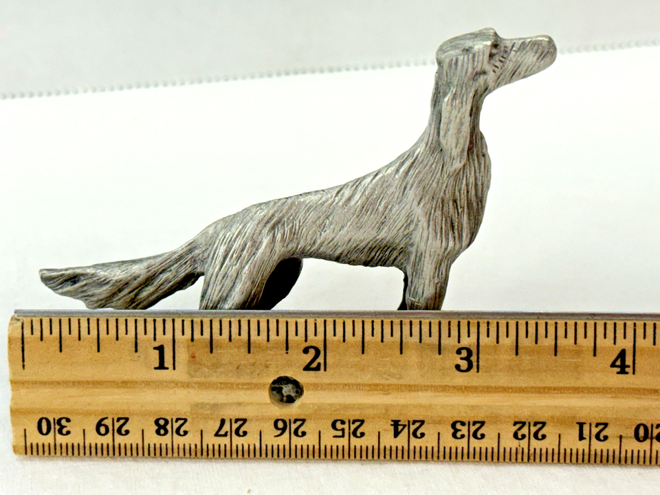 VTG 1981 Anson Inc. Prov. RI. Fine Pewter Irish Setter Bird Dog ...