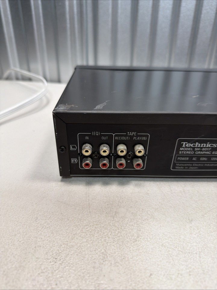 Technics SH-8017 Stereo Graphic EQ Equalizer 2-Channel 7 Band Made in ...