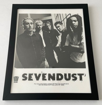 Sevendust Framed Band Photo Picture Poster Press Promo 8x10 Lajon ...