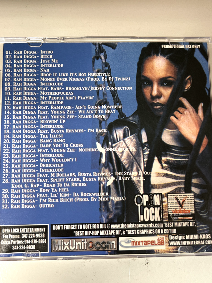 RARE DJ L RAH DIGGA QUEEN OF THE DAMNED 2004 MIXTAPE MIX CD | eBay