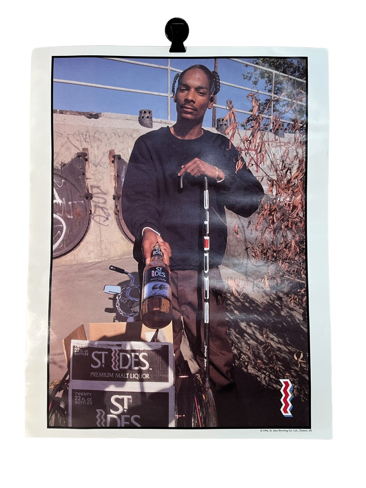 1994 St, Ides Malt L Bg S Dogg P Rare U Vtg 34” Cn ￡12.88 ...