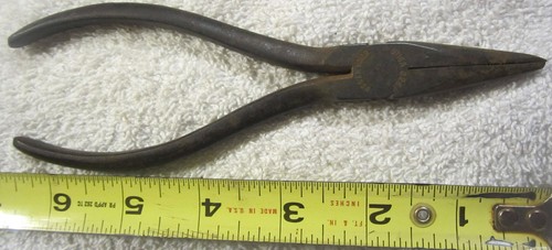 6.5" Utica Needle long Nose Pliers 226P Bell system telephone repair US ...