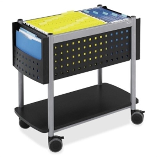 Safco Products Scoot Open Top Mobile Letter/Legal File Cart 5373BL ...