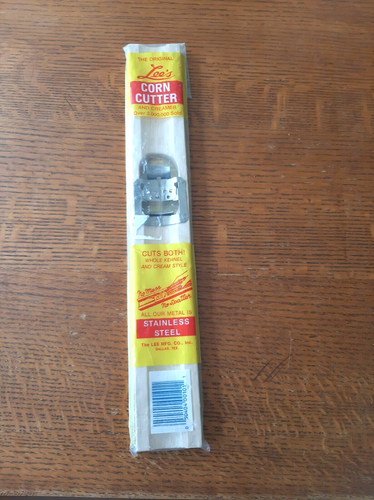 The Original LEE'S No Mess CORN CUTTER + Creamer Wood & Stainless Steel ...