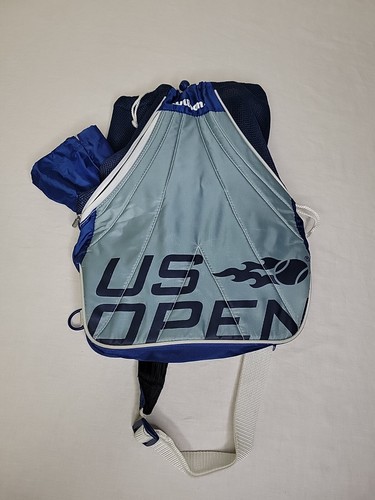 Wilson US Open Tennis Backpack Sling Bag - Grey White Blue NWOT | eBay