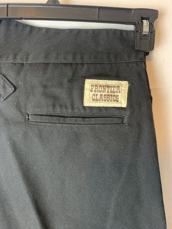 Frontier Classics Pants Western Reenactment V notch Saddle Button Fly ...