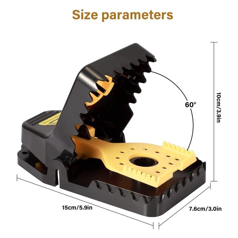 6 x Traps Intruder Reusable Mousetrap Very Easy Set Spring Mouse Trap ...