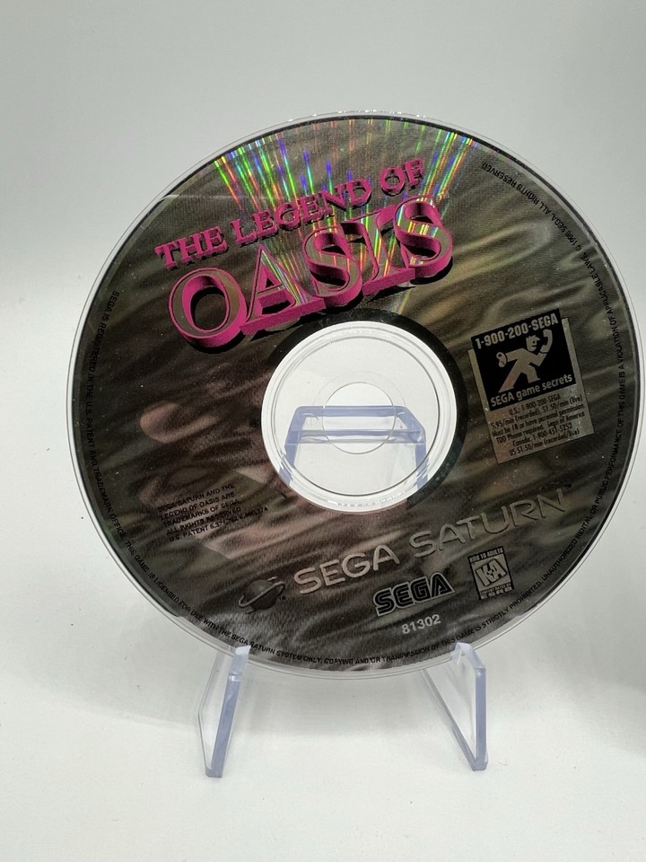 The Legend of Oasis Sega Saturn Disc & Manual Only: Untested | eBay