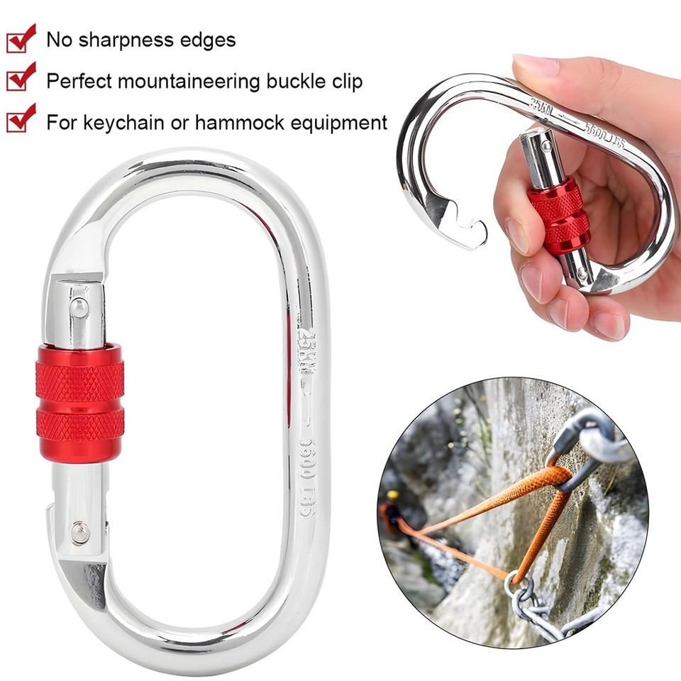 Carabiner Clip Locking Carabiner Carabiner Hooks for Climbing Abseiling ...
