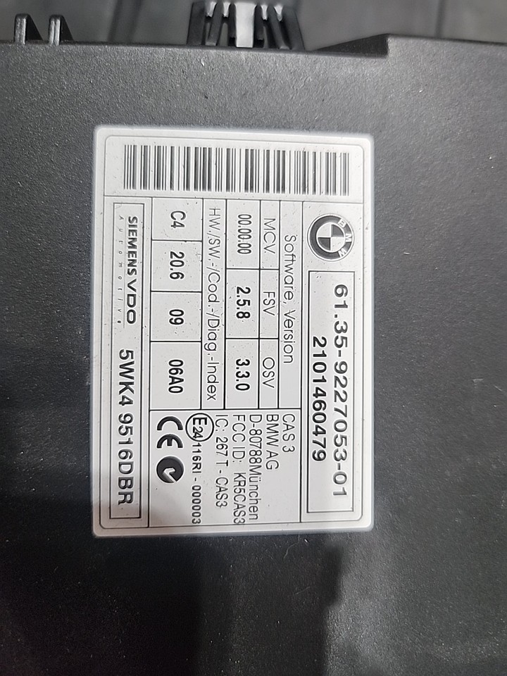 07-10 MINI COOPER N12 Manual ENGINE CONTROL MODULE KEY IGNITION ECU DME ...