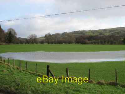 Photo 6x4 A Temporary Lake Llanerfyl In a rain-soaked field between ...