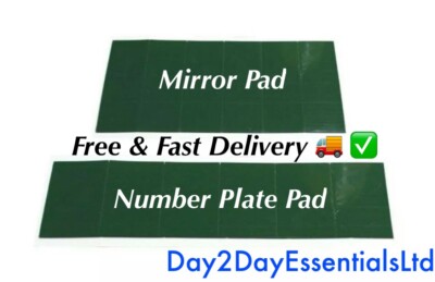 Number Plate & Mirror Pads Extra Strong Double Sided Multi Purpose ...