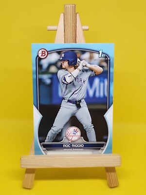 2023 Bowman Draft Sky Blue Roc Riggio #'d 067/499 BD-30 New York ...