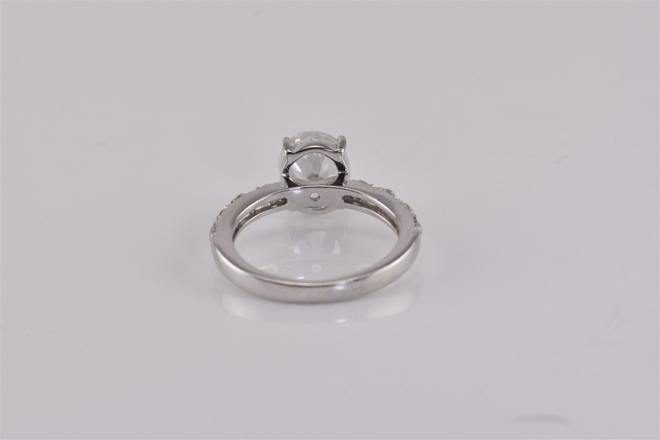 Nataliya V Collister Sterling Silver Oval Quartz Accented Band Ring 925 ...