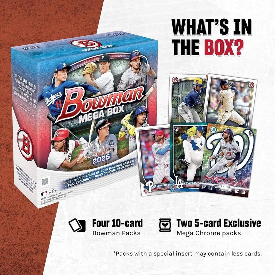 2025 Topps Bowman Baseball MLB Mega Box Factory Sealed -NEW | eBay