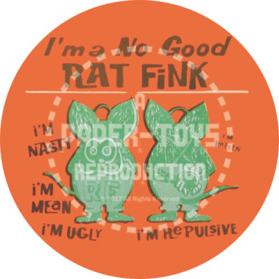 I'M A NO GOOD RAT FINK CLUB 2" STICKER - VINTAGE REPRINT | eBay