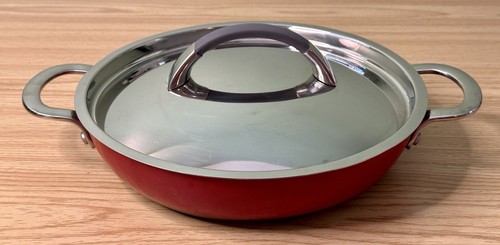 Circulon Hard Anodized 10 1/2 Inch Pan Red w/Lid Hi-Low Nonstick | eBay