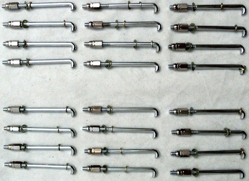 Banjo Parts - Mastertone Style Hooks & Nuts 24p -chrome,BJ009 | eBay