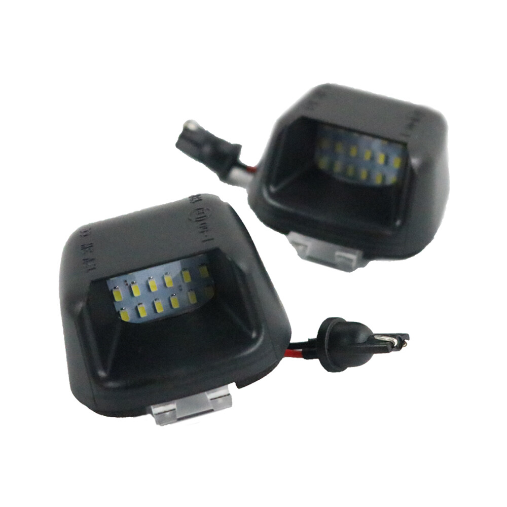 2pcs LED Number Plate Lights For Nissan Navara D40 Frontier Rear Bumper ...