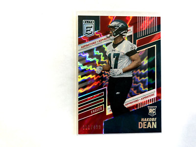 2022 Panini Donruss Elite Nakobe Dean Aspirations Rookie Card # 11/499 ...