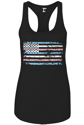 Transgender American Flag - LGBTQ Trans Pride USA Women's Tank | eBay