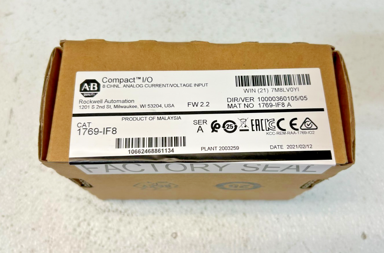 Allen-Bradley 1769-IF8 SER A Compact I/O 8 CHNL Analog Current/Voltage ...