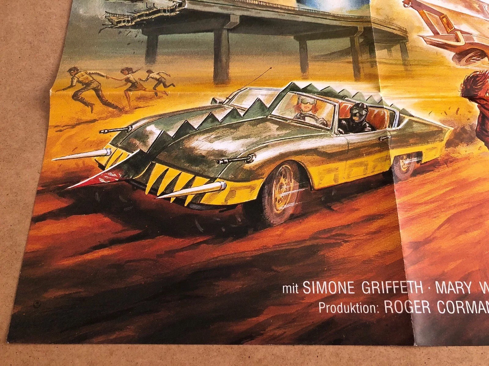 Death Race 2000-Original German Quad Poster - 33” x 46 1/2” Stallone ...