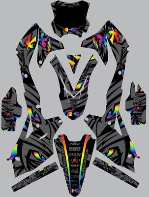 2016-2018 Kawasaki GRAPHICS KX 450f KX450f Decals | Rainbow