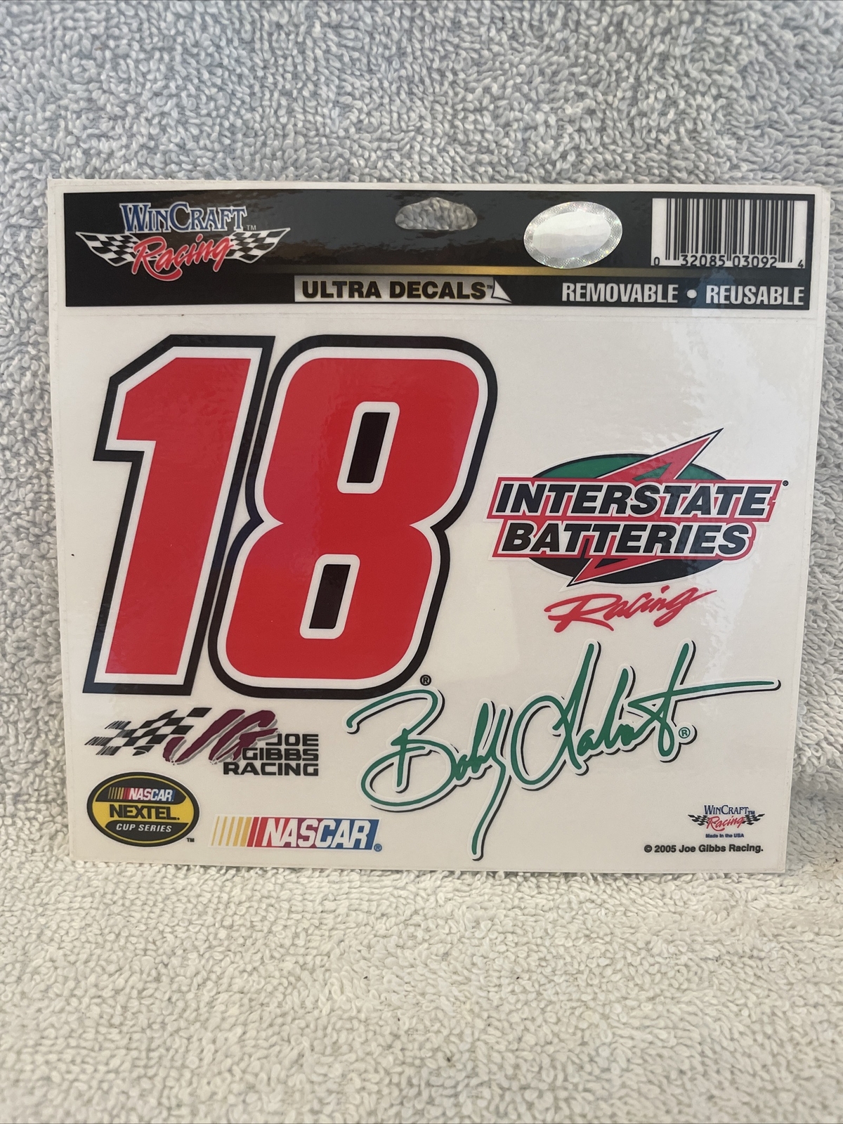 Bobby Labonte #18 Interstate Batteries 5x5 Decal #19 | eBay