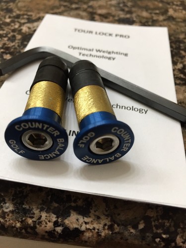 Tour Lock Pro 2-25gram Counter Weight (BLUE) for Driver/woods w/Manual ...