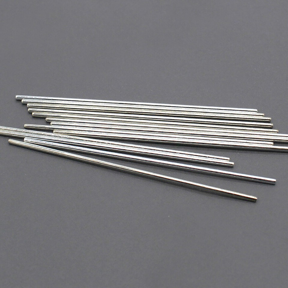 Iron Round Bar Solid Circular Metal Rod 2mm Diameter / 100mm Length ...