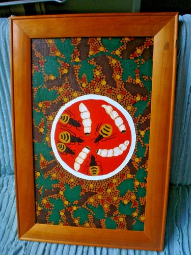 AUSTRALIAN ABORIGINAL PAINTING BUSH TUCKER DREAMING RAELENE KUPALA ...