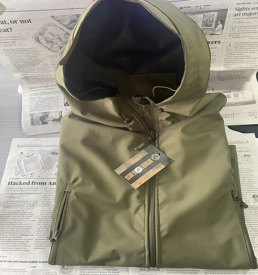 Mens Jacket Military Tactical Waterproof Soft Shell Work Windbreaker ...