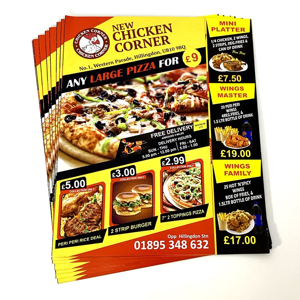 A5 Flyers Leaflets Printed Full Colour Flyer Leaflet Printing 150 gsm ...