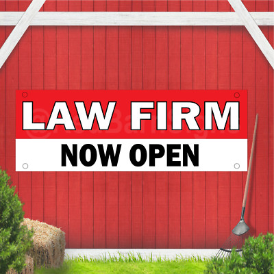 Law Firm Now Open Indoor Outdoor Vinyl Banner Design | eBay