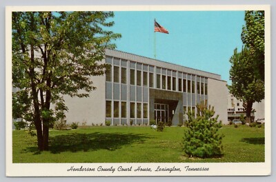 Postcard Henderson County Courthouse Lexington Tennessee | eBay