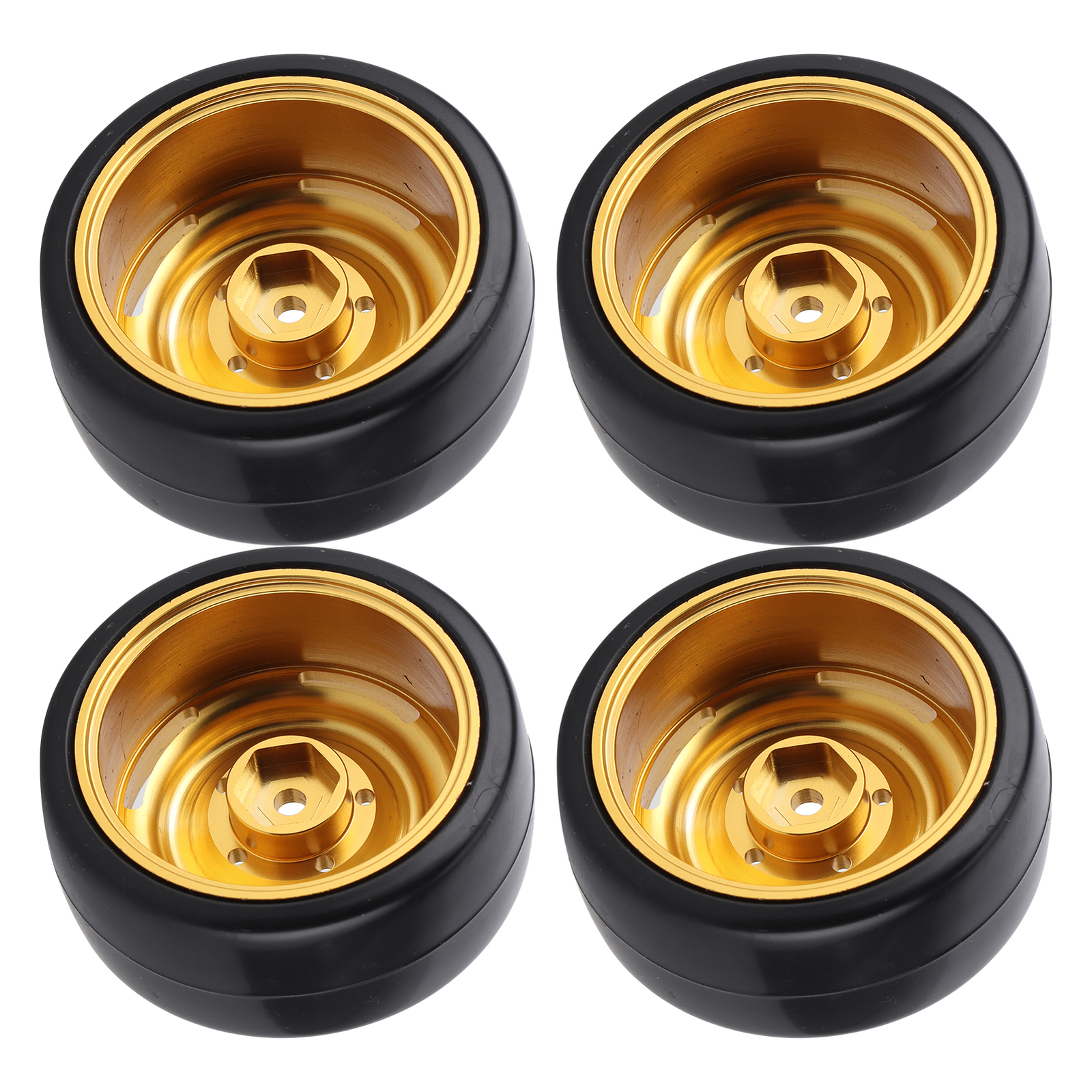 4Pcs 63mm RC Car Metal Hub Drift Tire Replacement Parts Accessory Fit ...