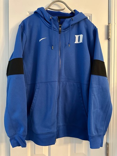 Duke Blue Devils Blue Zip Up Jacket, Nike On Field Dri-Fit Large | eBay