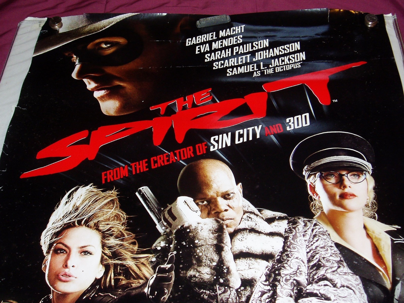 DC: The Spirit, Frank Miller, Scarlett Johansson Movie Poster 27" x 40 ...