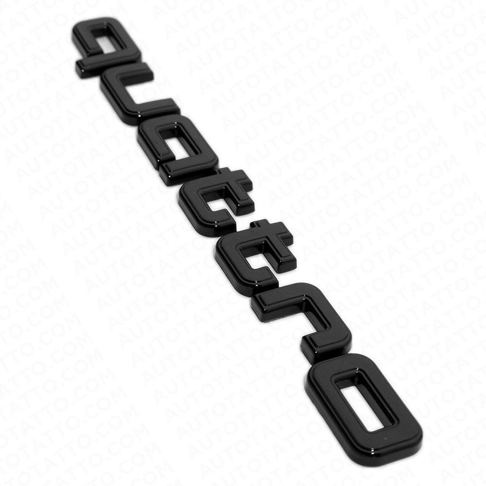 Audi Quattro Gloss Black Letter Liftgate Badge Trunk Emblem Badge Logo ...