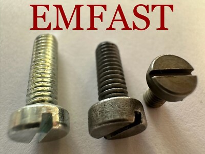 2ba 4ba 8ba or 3/16 bsf x various lengths cheese slotted machine screws ...