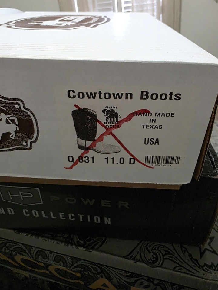 Men's Cowtown Elephant Print Cowboy Boots | eBay