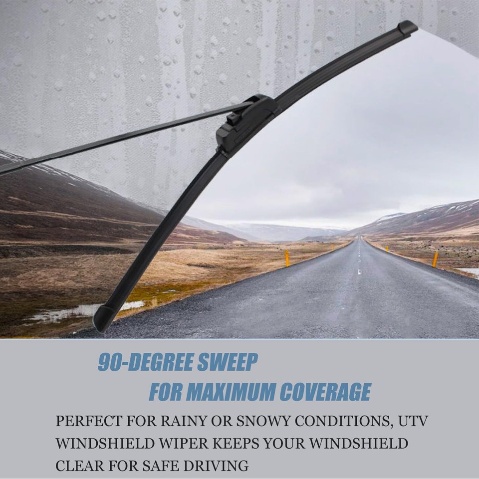 UTV Windshield Wiper Kit Universal Electric UTV Wiper Kit with 12V ...