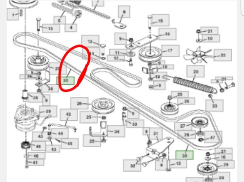 John Deere transmission gearbox drive belt M148269 SST15 SST16 SST18 ...