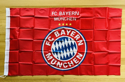 FC BAYERN MUNCHEN Flag Big Banner With 4 Stars Large Size: 150X 90cm ...