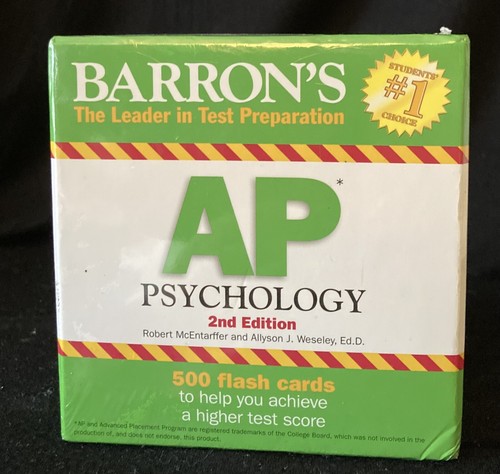 Barron's AP Psychology 500 Flash Cards, 2nd Edition 2013 | eBay