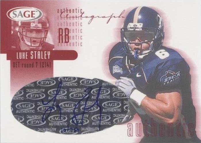2002 Sage - Autographs Luke Staley #A38 Red /750 (AU, RC) for sale ...